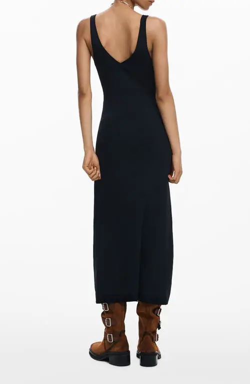 Desigual Crop Sweater & Sleeveless Midi Dress