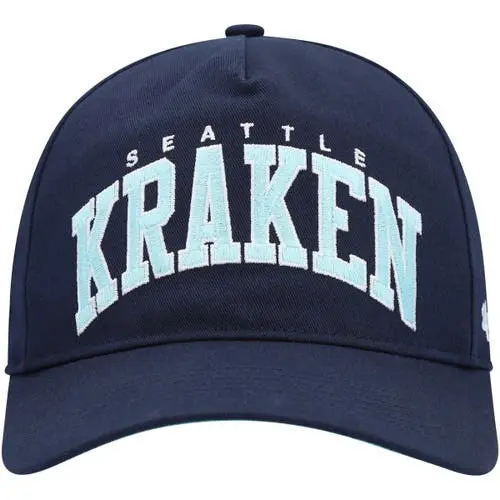 '47 Deep Sea Blue Seattle Kraken Block Arch Hitch Snapback Hat