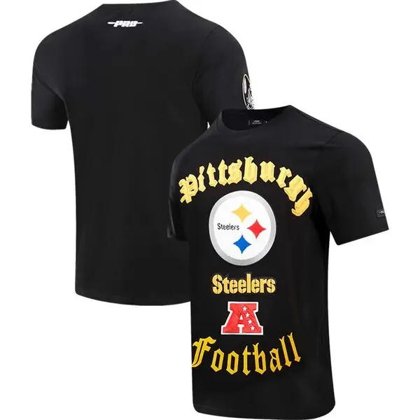 PRO STANDARD Pittsburgh Steelers Old English T-shirt - Black