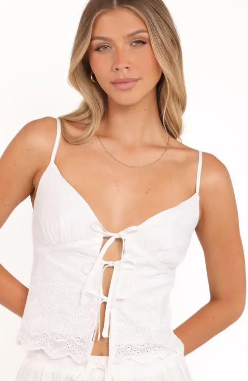 PETAL & PUP Blaire Cotton Eyelet Camisole & Maxi Skirt Set