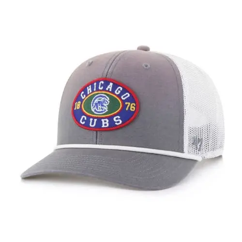 '47 47 Chicago Cubs Tide Sweep Rope Trucker Cap - Gray