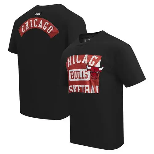 PRO STANDARD Chicago Bulls Made To Play Drop Shoulder T-shirt - Black