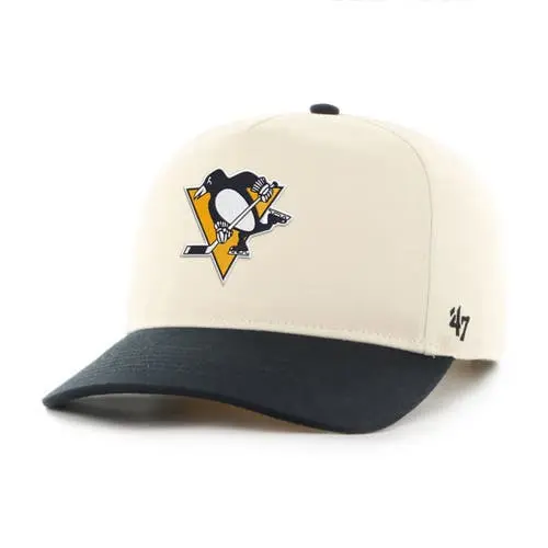 '47 Black Pittsburgh Penguins Logo Hitch Adjustable Hat