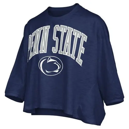 PRESSBOX Penn State Nittany Lions Midi Arch Over Logo Oversized T-shirt