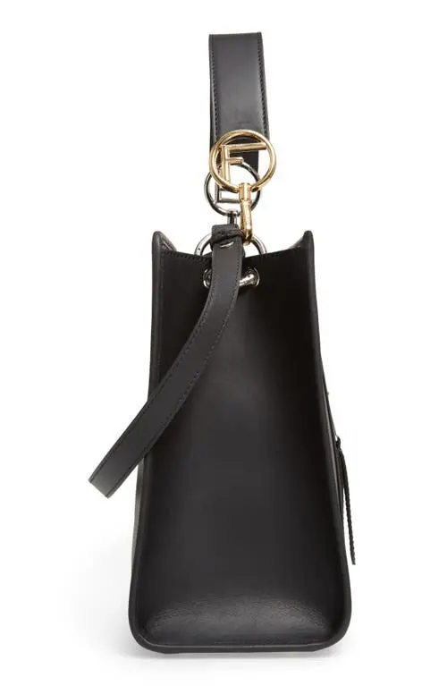 Fendi Runaway Leather Top Handle Satchel