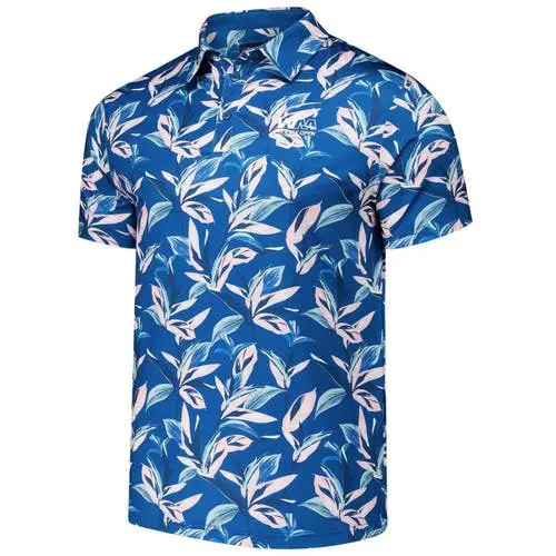 FLOMOTION Wm Phoenix Open Birds Of Paradise Polo - Navy