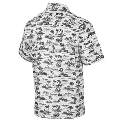 COLOSSEUM Boston College Eagles Spontaneous Is Romantic Camp Button-up Shirt - White