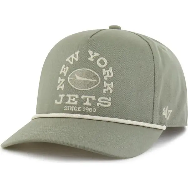 '47 47 New York Jets Canyon Ranchero Hitch Adjustable Hat - Olive