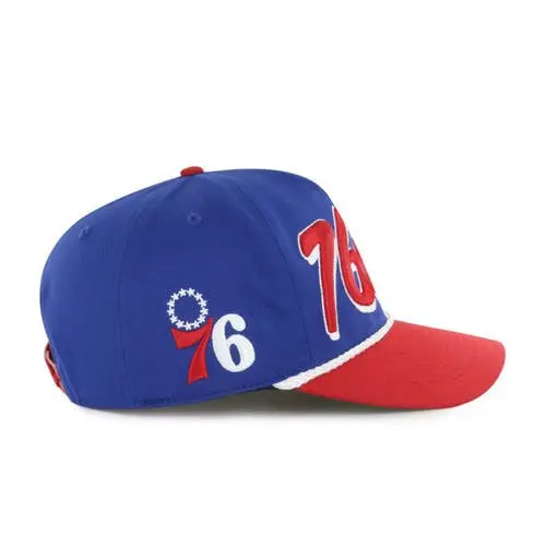 '47 Red Philadelphia 76ers Dropshadow Rope Hitch Adjustable Hat