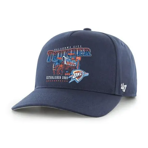 '47 Oklahoma City Thunder Solid Hitch Adjustable Hat 47 - Navy
