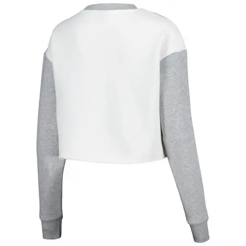 HYPE AND VICE Alabama Tide Colorblock Rookie Crew Pullover Sweatshirt - Crimson
