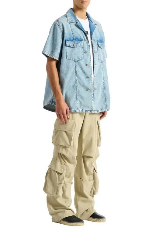 Balmain Light Denim Shirt - Blue