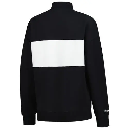 Mitchell & Ness Cincinnati Reds Quarter-zip Pullover Top