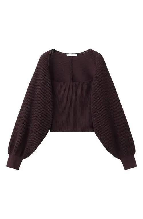 Mango Rib Knit Tube Top & Bolero Set