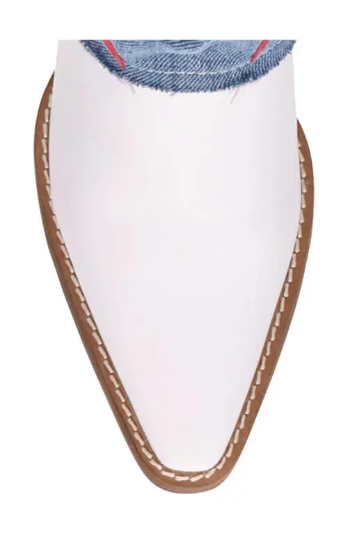 DINGO Glory Days Denim Star Appliqué Western Boots