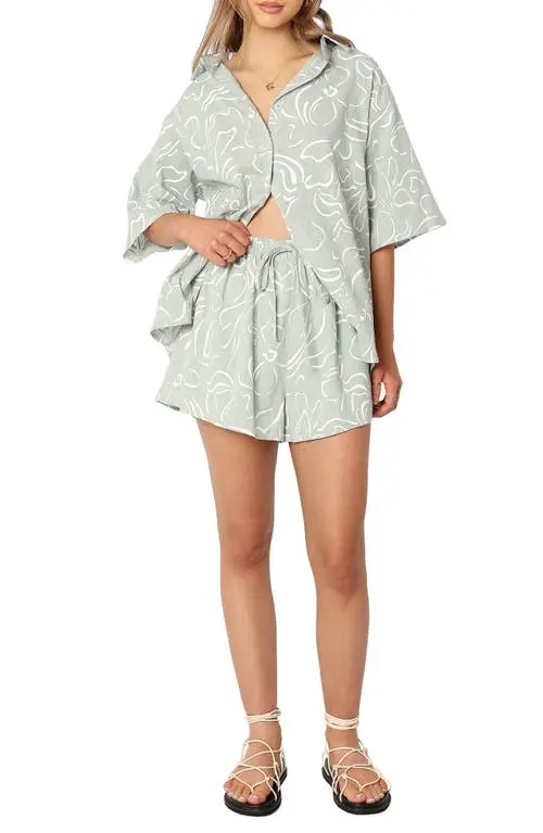 PETAL & PUP Fiorelli Button-up Shirt & Shorts