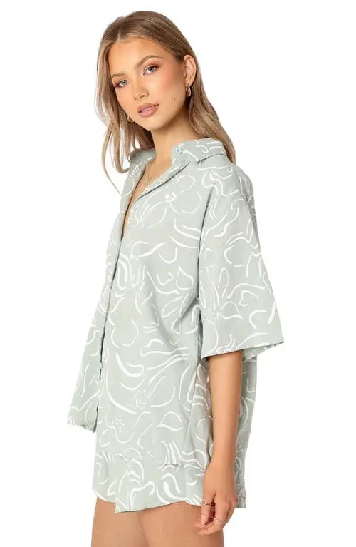 PETAL & PUP Fiorelli Button-up Shirt & Shorts