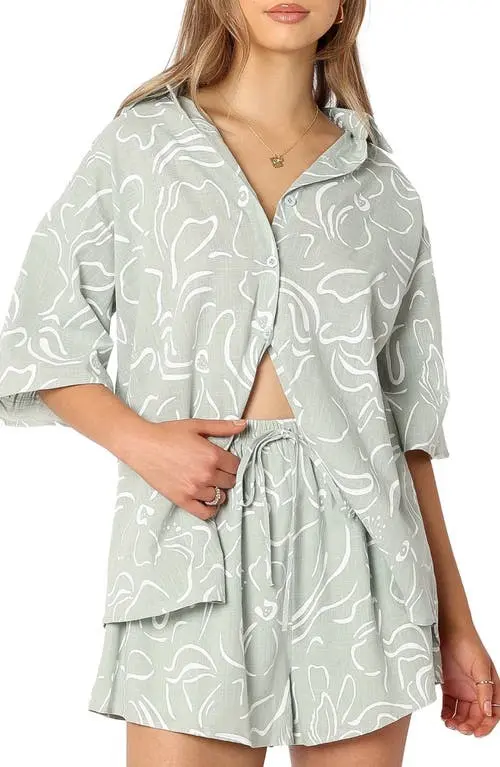 PETAL & PUP Fiorelli Button-up Shirt & Shorts