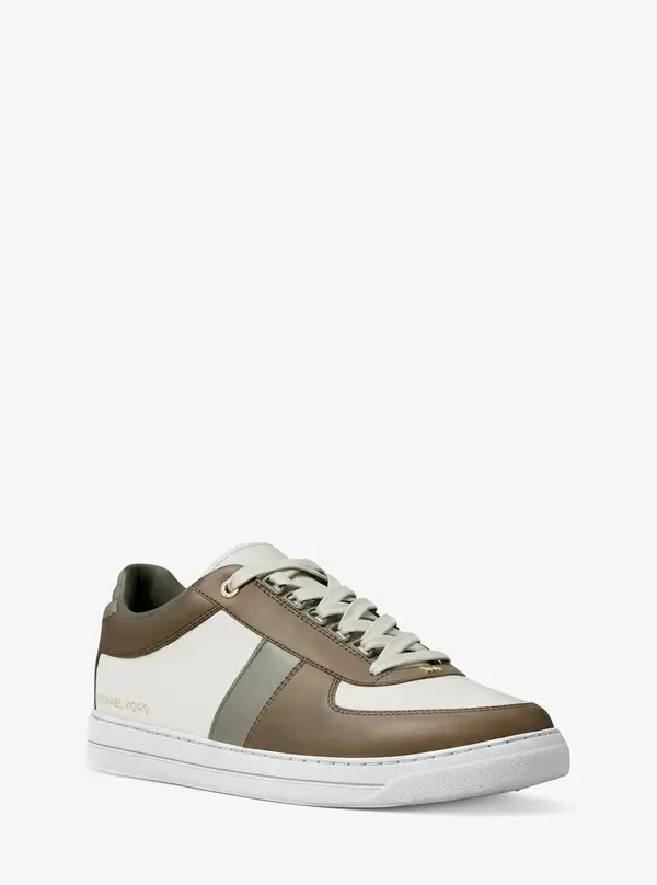 Michael Kors Brady Leather Color-block Sneakers