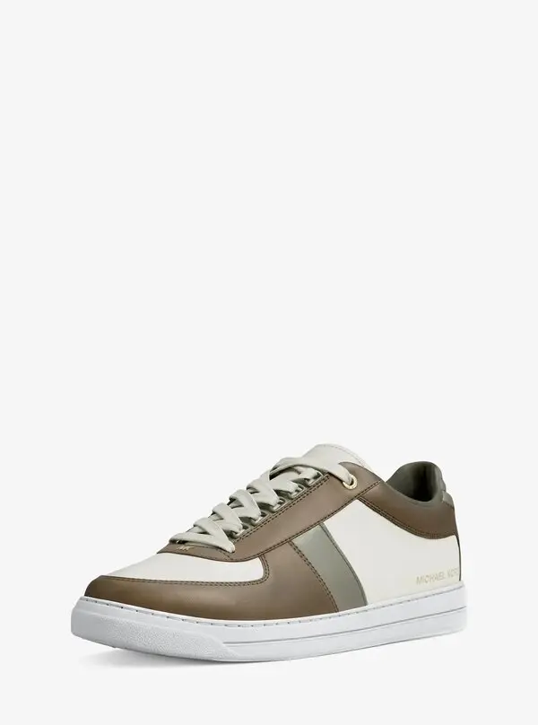 Michael Kors Brady Leather Color-block Sneakers