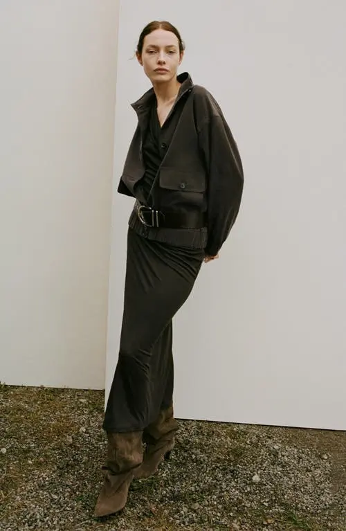 Mango Oversize Jacket - Chocolate