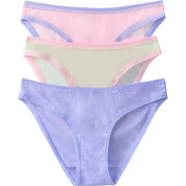 ON GOSSAMER 3-pack Mesh Hip Bikinis - Dl/pd/ma