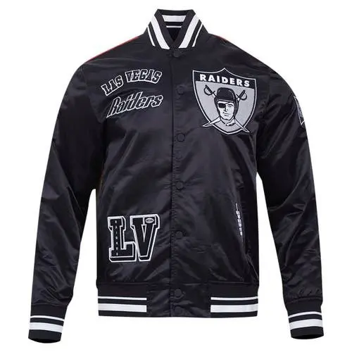 PRO STANDARD Las Vegas Raiders Sublimated Satin Full-snap Jacket