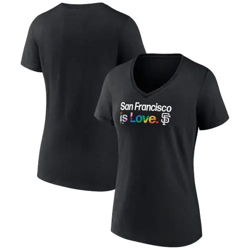 Profile San Francisco Giants Pride V-neck T-shirt