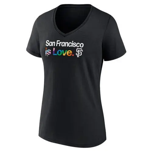 Profile San Francisco Giants Pride V-neck T-shirt