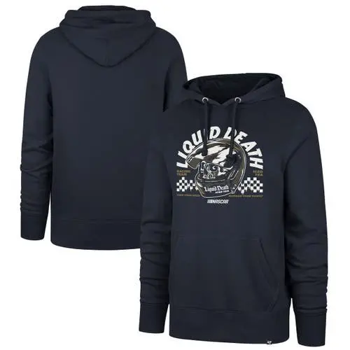 '47 Nascar Liquid Death Imprint Headline Pullover Hoodie - Navy