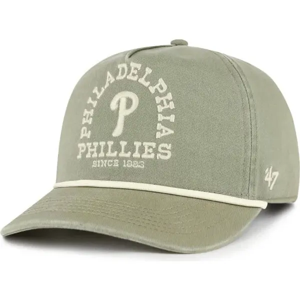 '47 Philadelphia Phillies Canyon Ranchero Hitch Adjustable Hat - Olive