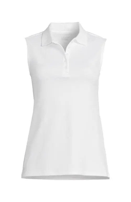 LANDS' END Supima Cotton Sleeveless Polo Shirt