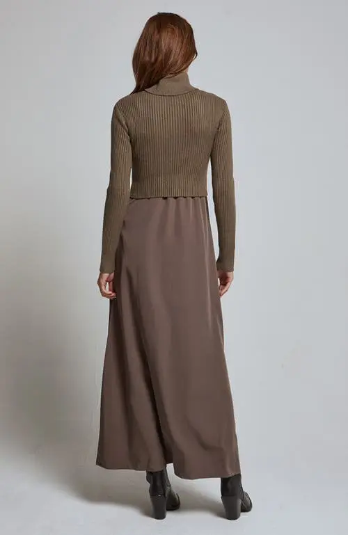 CRESCENT Sweater Top And Dress Set - Brown