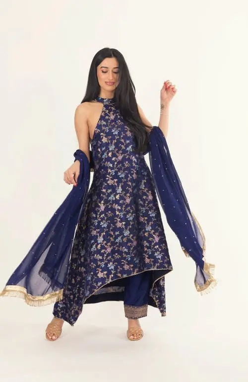 RAAS Lazuli Jacquard Halter Salwar Kameez