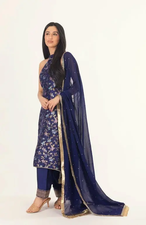 RAAS Lazuli Jacquard Halter Salwar Kameez