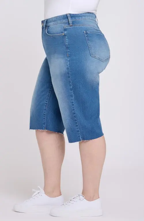 NYDJ Kristie Bermuda Shorts With Raw Edge Hem