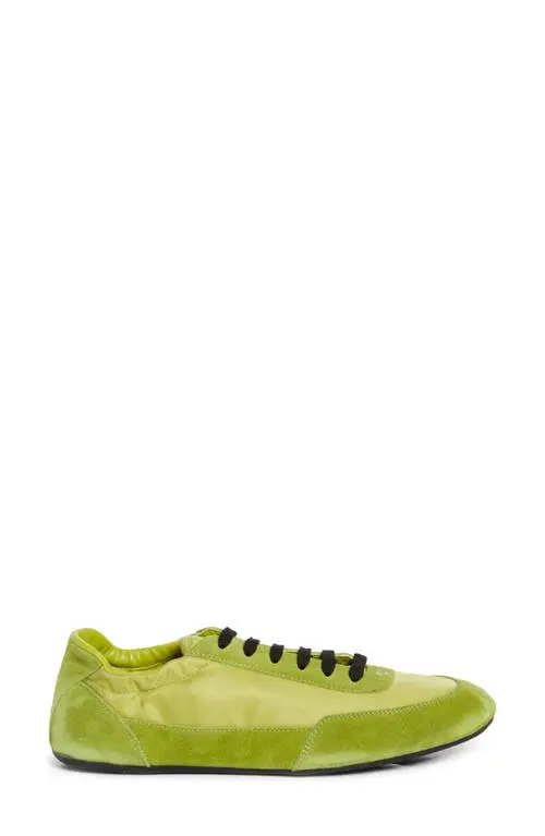 Prada Collapse Mixed Media Low Top Sneaker
