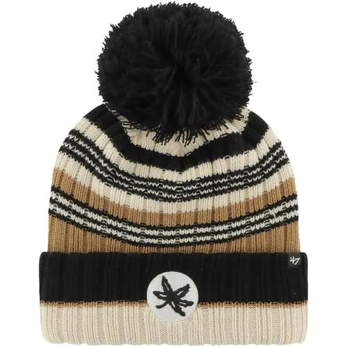 '47 Ohio State Buckeyes Barista Cuffed Knit Hat With Pom