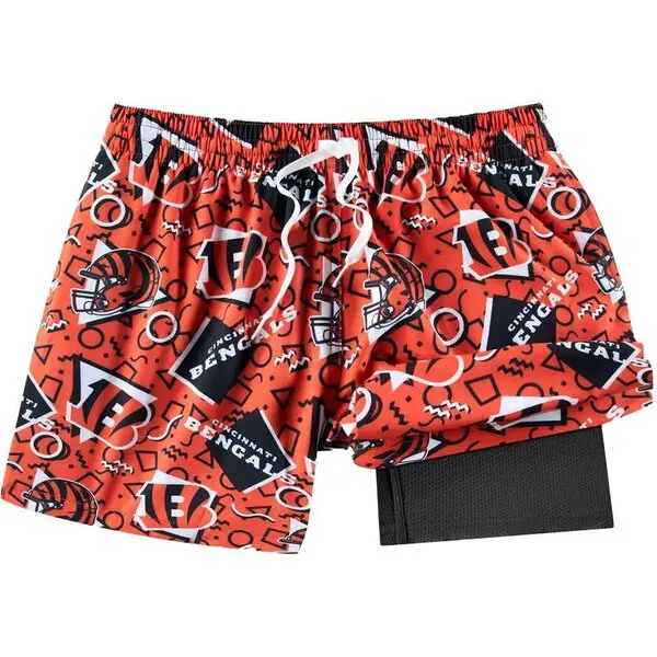 CHUBBIES Cincinnati Bengals Game Day Fit Classic Lined Swim Trunks