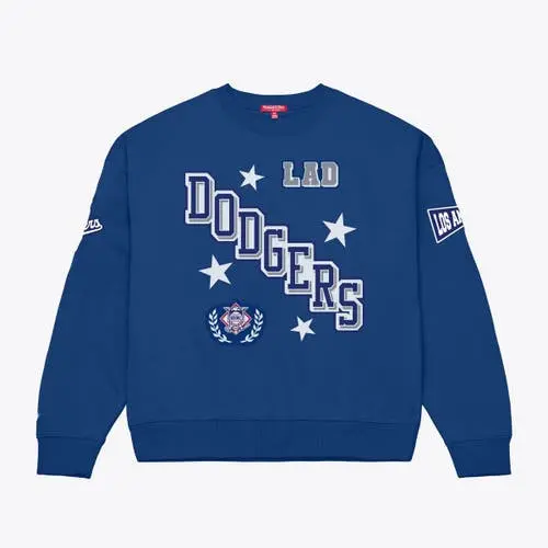 Mitchell & Ness Los Angeles Dodgers Pep Rally Sweatshirt - Royal