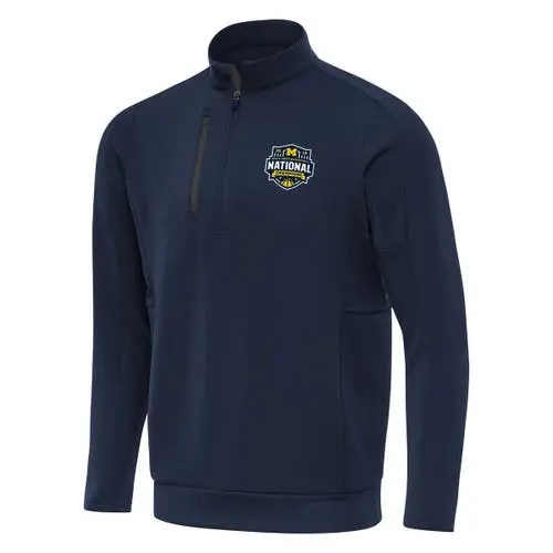 ANTIGUA Michigan Wolverines 2026 Ncaa Basketball National Champions Generation Quarter-zip Pullover - Navy