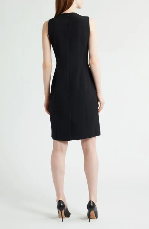 Anne Klein Sleeveless Sheath Dress And Jacket Set