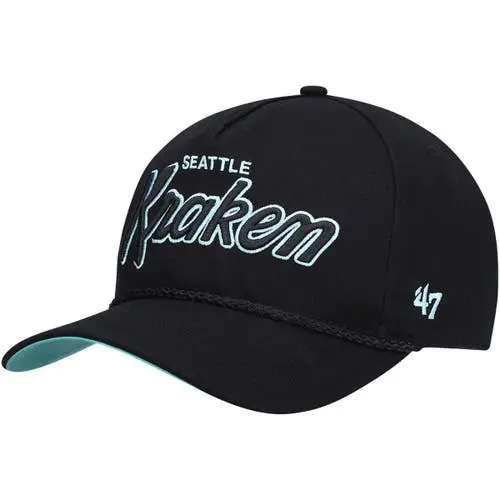 '47 Seattle Kraken Crosstown Script Hitch Snapback Cap