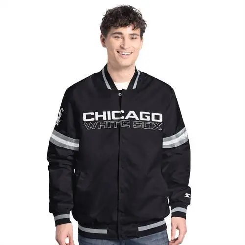 STARTER Chicago White Sox Scout Full-snap Varsity Jacket