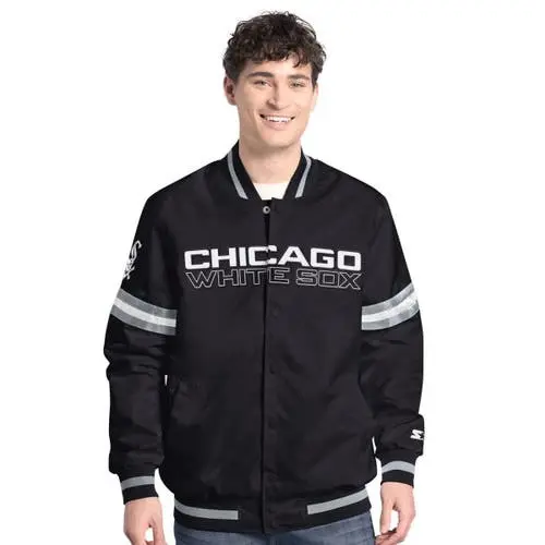STARTER Chicago White Sox Scout Full-snap Varsity Jacket