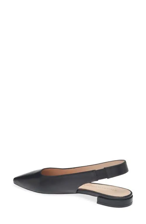 STUART WEITZMAN Leather Pointed Toe Slingbacks