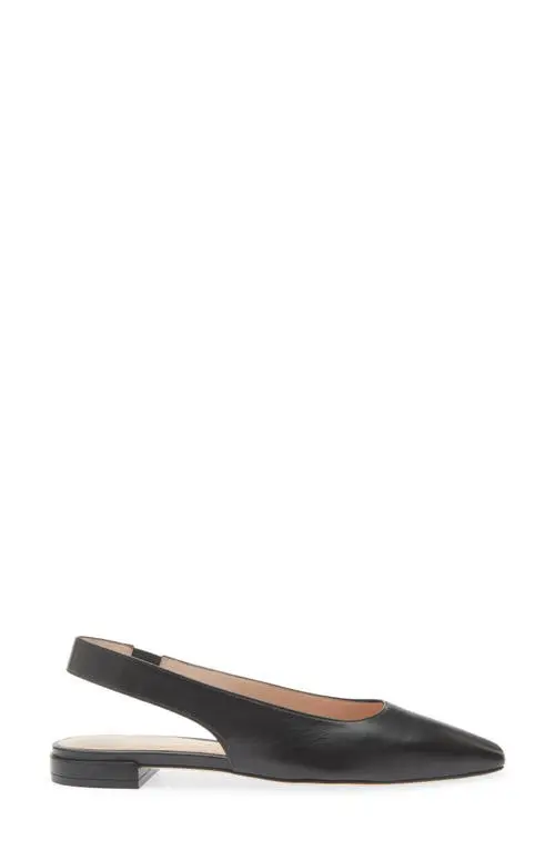 STUART WEITZMAN Leather Pointed Toe Slingbacks