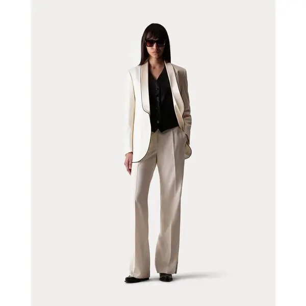 FORTELA Connery Fresco Wool Suit - Ecru