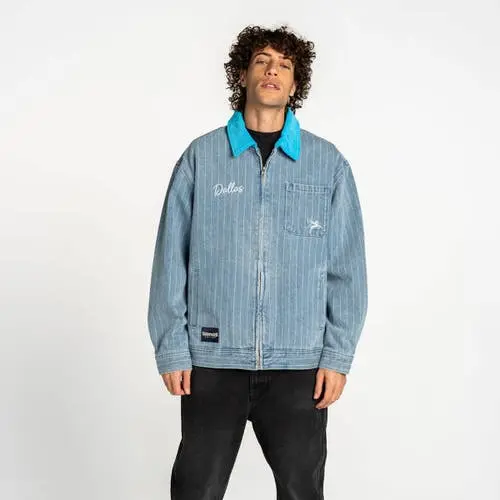 THE WILD COLLECTIVE Dallas Wings Conductor Full-zip Jacket - Denim
