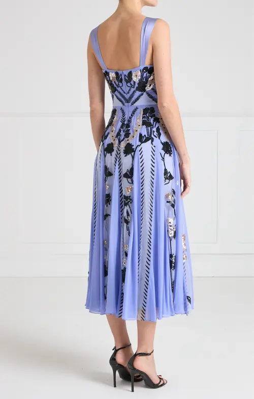 TEMPERLEY LONDON Gilded Strappy Midi Dress